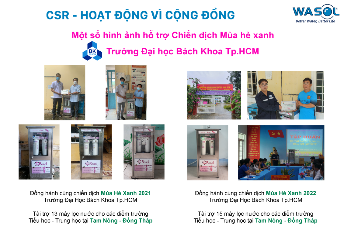 CSR Hoạt động vì cộng đồng - WASOL