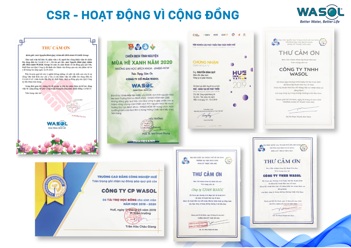 CSR Hoạt động vì cộng đồng - WASOL