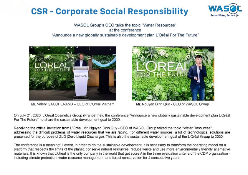 CSR - Corporate Social Responsibility - WASOL